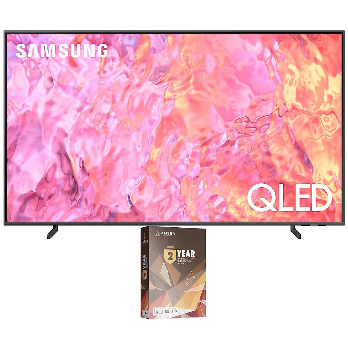 SAMSUNG QN75Q60CAFXZA 75 Inch QLED 4K Quantum HDR Dual LED Smart TV with an Additional 2 Year Extended Amber Protection (2023)
