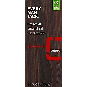 Every Man Jack Beard Oil, Cedarwood, 1.0-ounce
