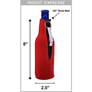 Bigfoot Believe Beer Bottle Coolie With Opener (1, Black)