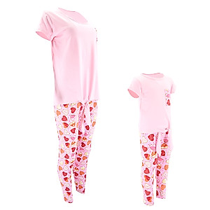 Unique Baby Mommy and Me Valentines Day Heart Cookie Matching Outfits (Md, Pink)