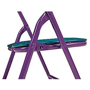 Disney Raya Table & Chair Set – Folding Kids Furniture Table & Chair – Includes Toddler Chair with Non-Skid Rubber Feet & Padded Seat – Sturdy Metal Construction – for Ages 24M+