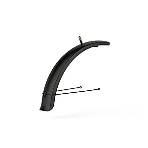 TST Electric Bike Mud Guard Hardcore Bike Front and Rear Fender Set Compalicateble for 26" x 4.0/27.5" x 2.25 Bicycle Fenders Black