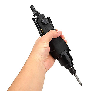 Thincol Air Screw Driver, Straight Reversible Pneumatic Screwdriver with 1/4-Inch Inlet & Cross Screw Bits, High Torque 75N.M Industrial Screw Gun, Adjustable 8000 RPM(US Type)