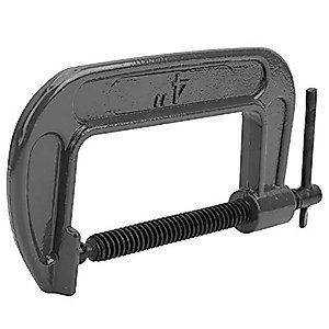 G‑Type Fixed Clamp, High Hardness Clip Body T‑shaped Labor‑saving Rotating Handle 2Pcs Strength C Clamp for Industrial