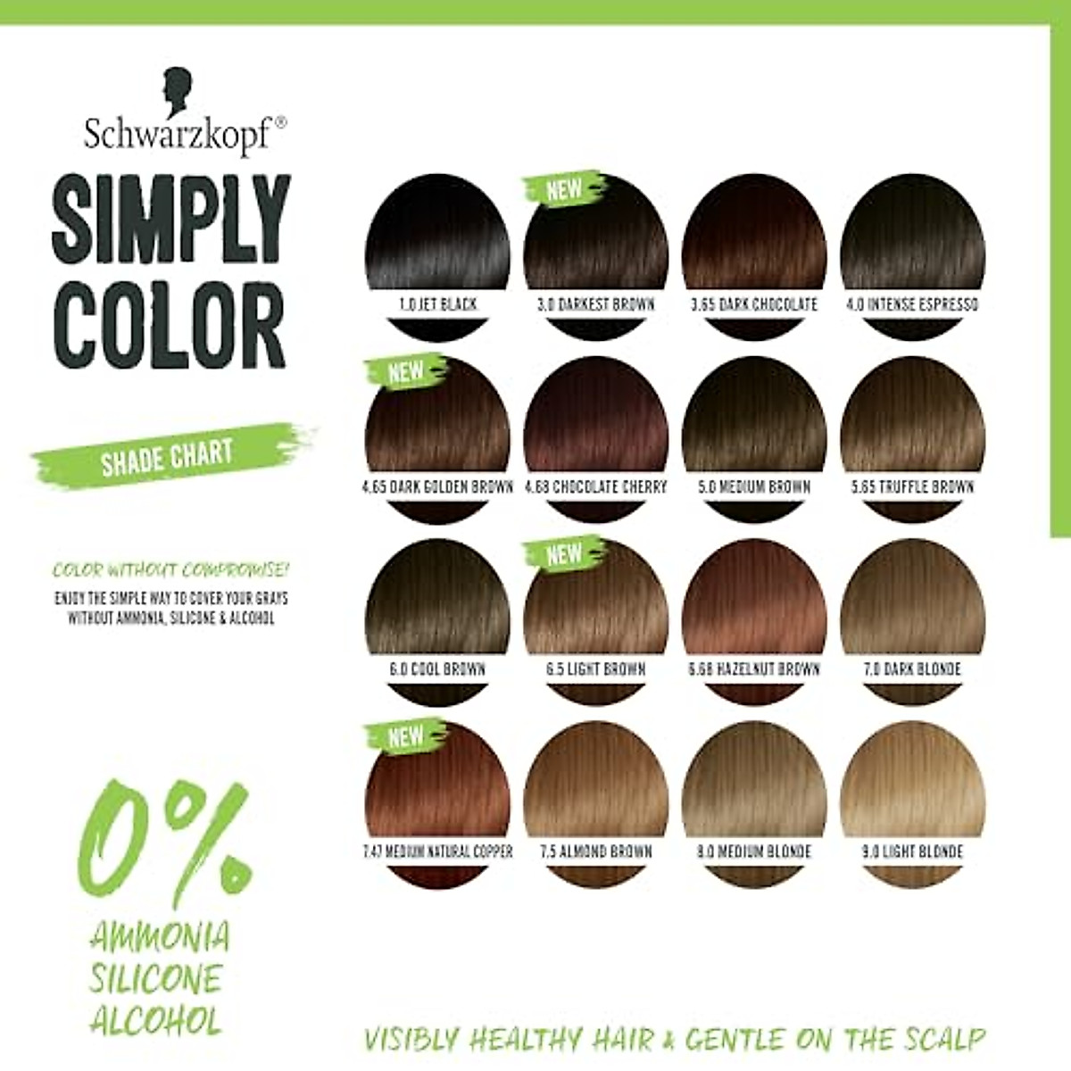 Schwarzkopf Simply Color Permanent Hair Color, 6.5 Light Brown