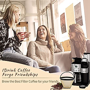 Reusable coffee filters for cuisinart coffee filter replacement No.4 Permanent coffee filter basket for Cuisinart DCC-3200P1 SS-15P1 Ninja CFP301 CFP201-3 Packs