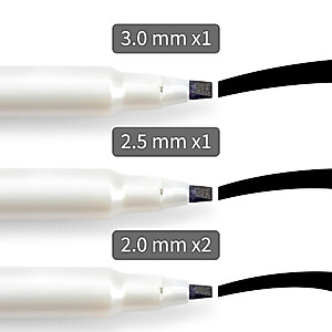 Speedball Elegant Writer Calligraphy 4 Marker Set, Black, 2.0 mm, 2.5 mm & 3.0 mm Chisel Nib Tip Pens for Drawing, Journaling, and Scrapbooking