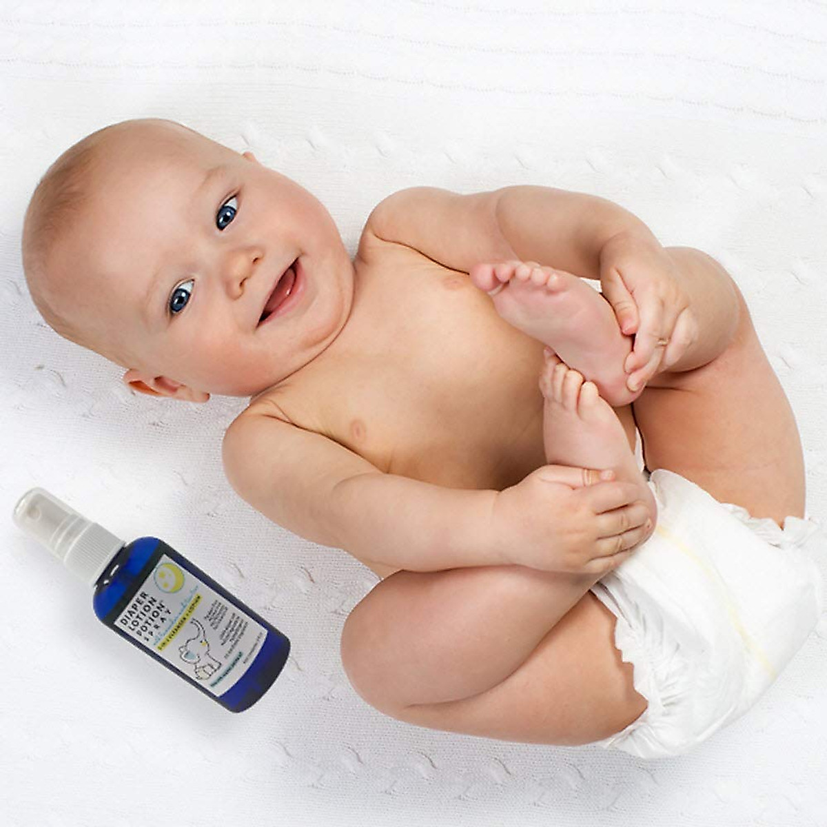 MoonDance Soaps Diaper Lotion Potion Cleansing Spray, 4 Oz Tea Tree & Lavender, Natural No-Rinse Cleanser and Moisturizer for Baby's Bottom