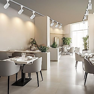 Arcfox 7W 3000K LED H Type Track Lighting Heads Dimmable 3 Wire Single Circuit Track Light Fixtures ETL, 24°, CRI90 for Retail Store Kitchen Gallery Accent Lighting 12 Pack White