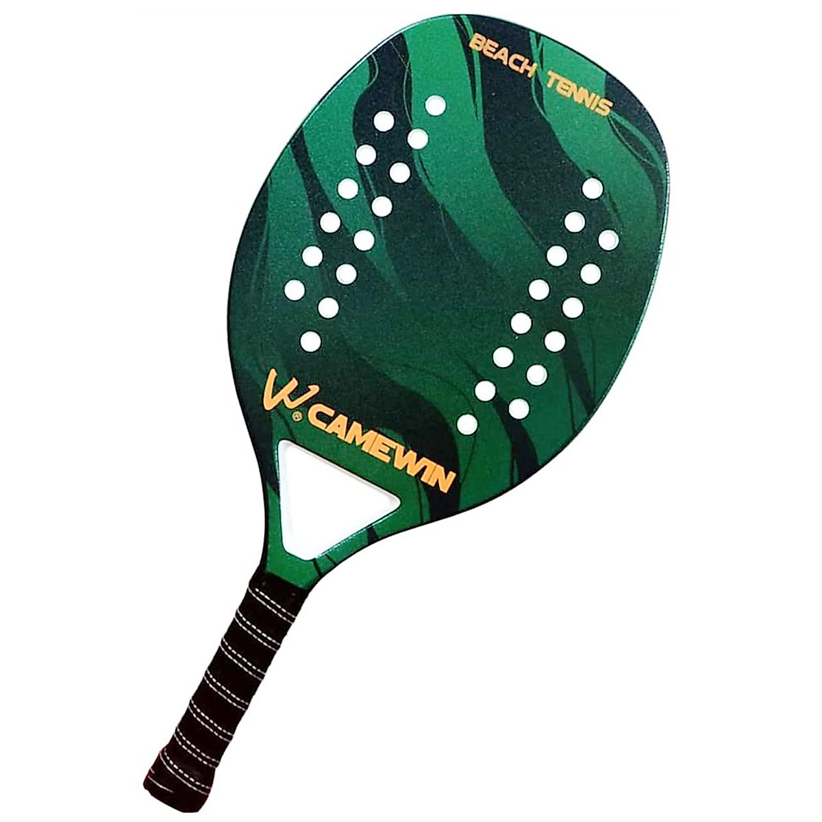 Beach Tennis Racket,Carbon Fiber Grit Face with EVA Memory Foam Core Beach Tennis Racket with Cover Bag (2PCS)