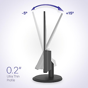 Amcrest 24/7 Surveillance Video Monitor Screen, 22 inch PC Computer NVR/DVR Monitor, 1080p FHD 60Hz with HDMI VGA, Micro Bezel Design, W-LED for Home Office, Monitor, Built-in Dual Speakers, AM-LM22