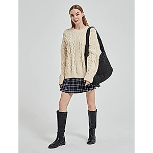 Women's Quilted Shoulder Bag Lightweight Tote Bag Soft Crossbody Bag Large Capacity Handbag Purse (black)