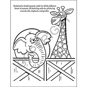 50 Pack: Bible Stories (25-Pack) and Noah's Ark (25-Pack) Kids Educational Christian Coloring and Activity Books in Bulk - Sunday School Teacher Supplies - Church Gifts for Children (Without Crayons)