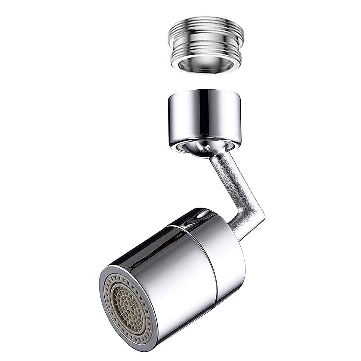 OUPUSES Newest Universal Splash Filter Faucet, 720° Rotatable Faucet Sprayer Head with Durable Copper, Anti-Splash Movable Tap Head Water Saving, Faucet Aerator Leakproof Design with Double O-Ring