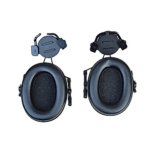 Tactical Full Airsoft Mask & Tactical Helmet with Earmuffs Ear Hearing Protection Noise Cancelling Shooting Ear Protection for Cosplay Costume Movie Shooting (Black)