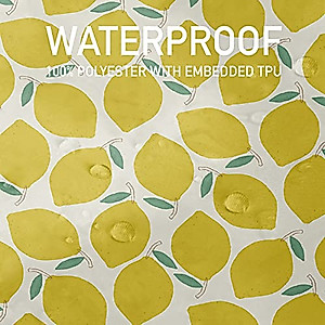 Tote Bag Makeup Bag Lemon Lemon Party Decorations Lemon Print Lemon Gifts Birthday Gift Ideas for Women Girls Best Friend Fruit Lovers Waterproof Tote Bag with Zipper Cosmetic Bag Set of 2