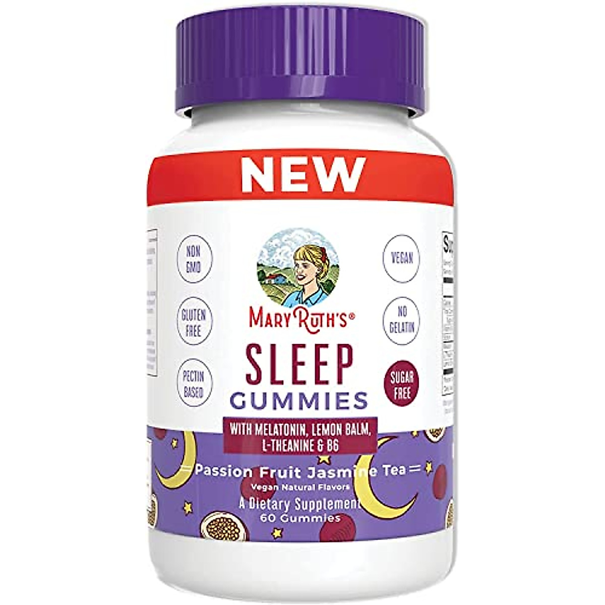 Fiber Gummies for Adults & Melatonin Gummies Bundle by MaryRuth's | Fiber Supplement with Prebiotics | Gut Health & Digestion Support | Sleep Gummies with L Theanine | Relaxation & Sleep Support.