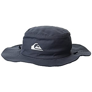 Quiksilver mens Bushmaster Protection Floppy Visor Bucket Sun Hat, Tarmac, Small-Medium US