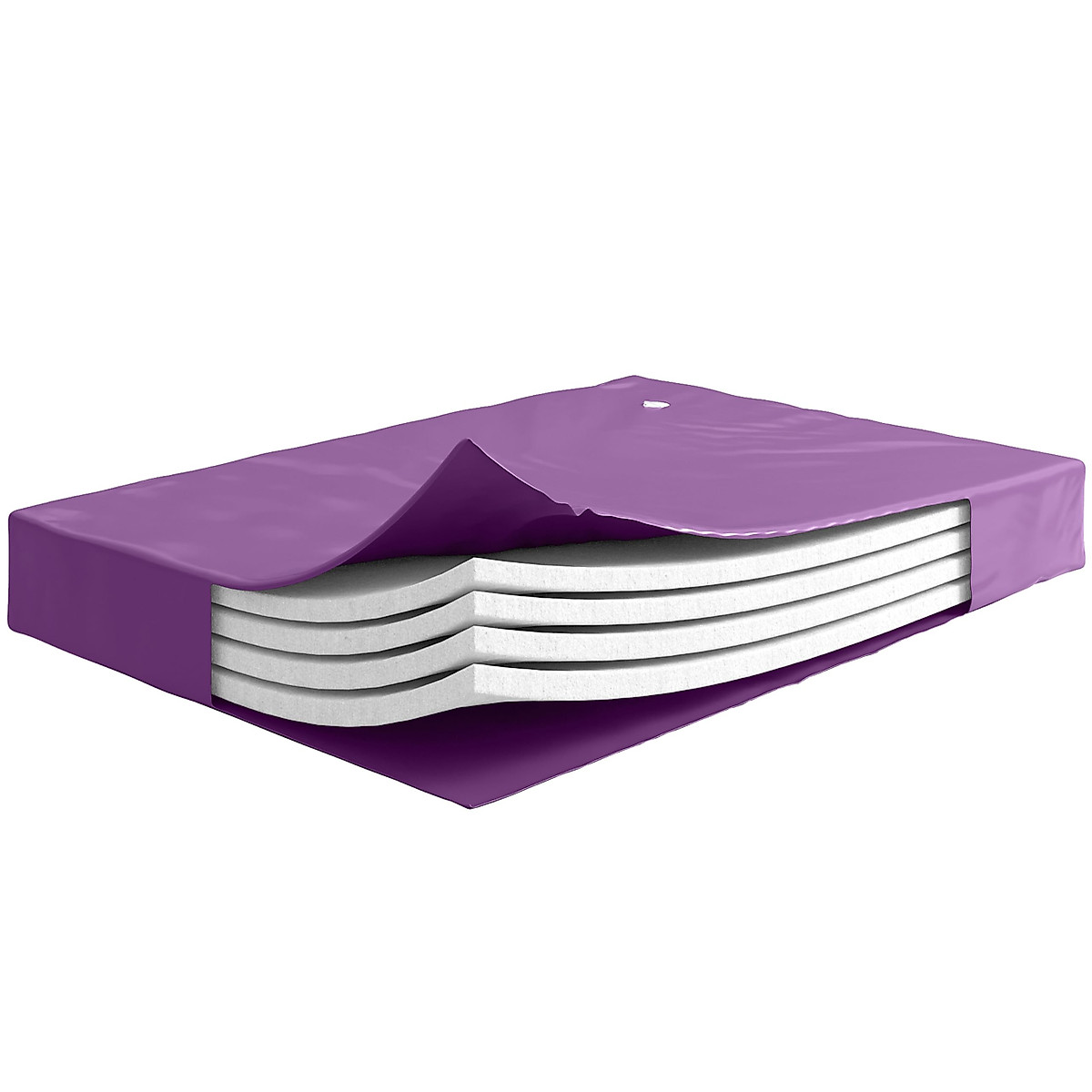 The Bedroom Store Blue Magic - Waveless 90%, Hardside Water Bed Mattress, Contains Four Wave Reducing Fiber Layers, Bladder Corners are Reinforced, 18ml Smooth Vinyl… (California King)