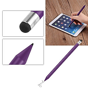 Touch Screen Pen Replacement for All Touch Screens Cell Phones Tablets Laptops Universal Stylus Pencil (Purple)