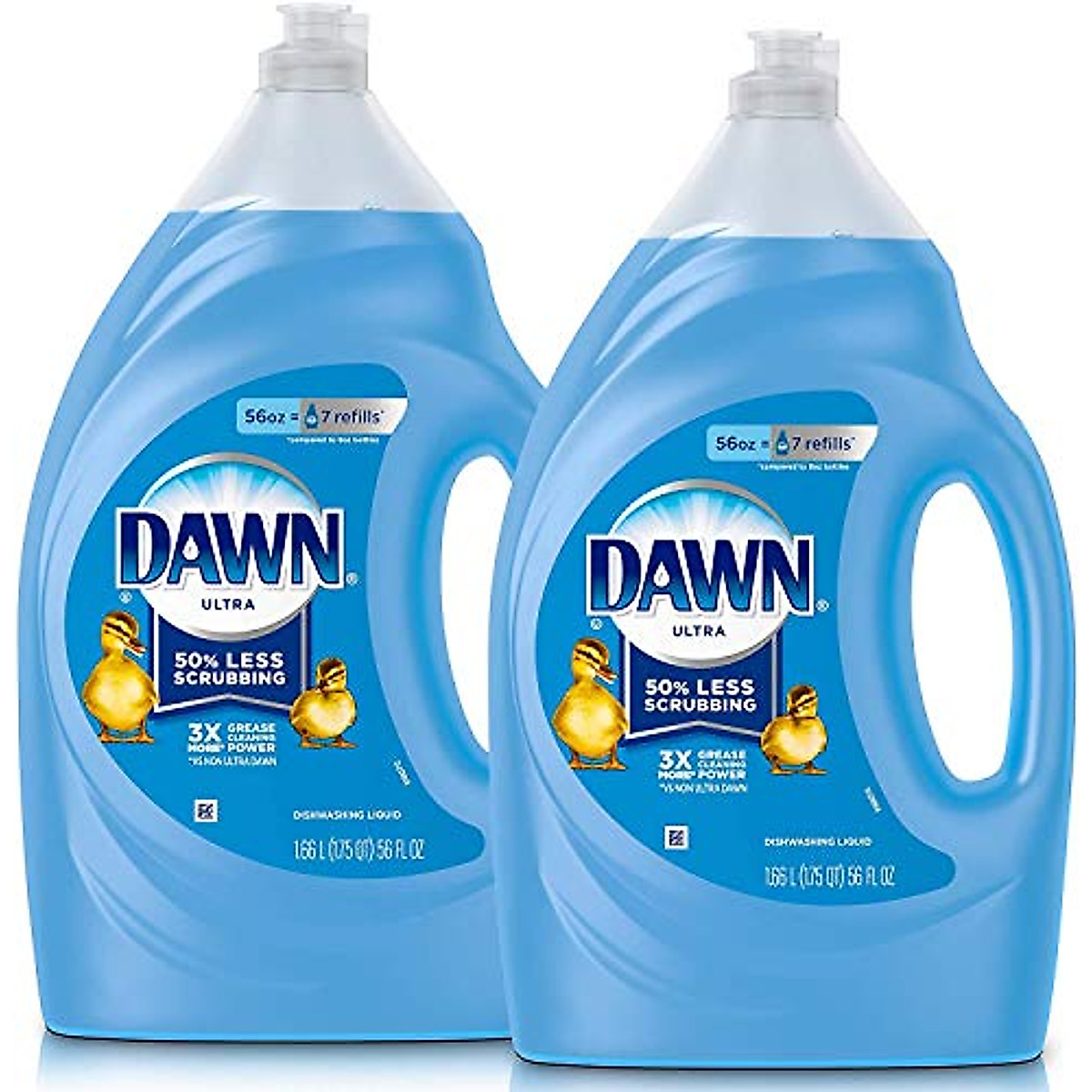 Dawn Dish Soap Ultra Dishwashing Liquid, Dish Soap Refill, Original Scent, 56 Fl Oz (Pack of 2)