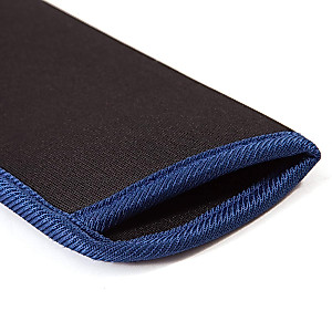 3 Pack Reading Glasses Pouch - Soft Eyeglasses Bag Portable Cloth Eyewear Case (3 Pack (Blue,Orange,Red), small)