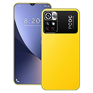 Android Smart Phone, 2022 Android 8.1 HD Full Screen Phone Smart Phone Unlocked Mobile Phone, 6.3-inch Unlocked Smartphones, 2800mAh, Dual SIM, 1GB ROM+8GB ROM (Yellow)