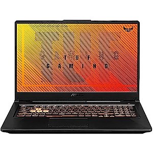 ASUS TUF Gaming Laptop, AMD 6-Core Ryzen 5 4600H, 17.3" FHD 144Hz IPS Display, NVIDIA GeForce GTX 1650, 64GB DDR4 2TB SSD, Single-Zone RGB Backlit Keyboard, Wi-Fi, USB-C, RJ-45, Win11 Home