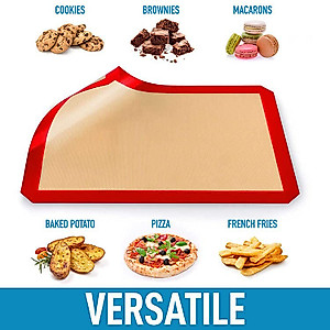 Baking mats - Premium Non-stick Silicone Bake & Pastry - Set 4 items