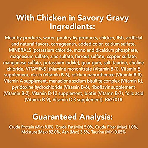 Purina Friskies Gravy Pate, Wet Cat Food Extra Gravy Pate With Chicken in Savory - (Pack of 24) 5.5 oz. Cans