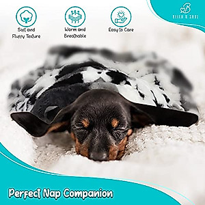 Super Soft Fuzzy Faux Fur Baby Blanket, Fluffy, Warm, Cozy, Plush, Snuggly Throw, Used for Baby Blanket, Toddler Blanket, Living Room Throw. (Cowboy, 45X30 Inches)