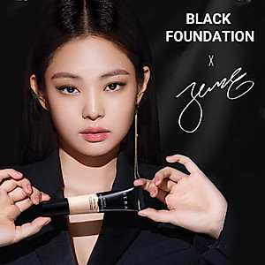 HERA Black Foundation Matte Makeup, Longwear and Oil-free, Jennie Picked Lightweight Cover Fit Liquid Concealer Foundation by Amorepacific (21N1, 0.33 FL OZ)