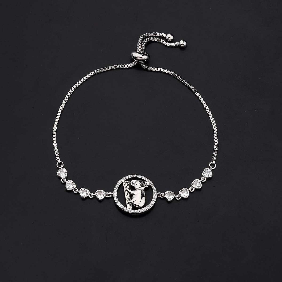 TGBJE Koala Bracelet Koala Lover Gift Koala Bear Crystals Bracelet Gift for Women (Koala Bracelet SC)