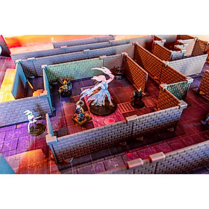 Dirt Cheap Dungeons Modular Dungeon System - Rogue Set (Medium): RPG Terrain Building for Dungeons & Dragons, Pathfinder, War Gaming, and More!