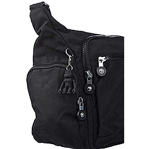Kipling Women's Gabbie Crossbody, Lightweight Everyday Purse, Casual Shoulder Bag, Black Noir