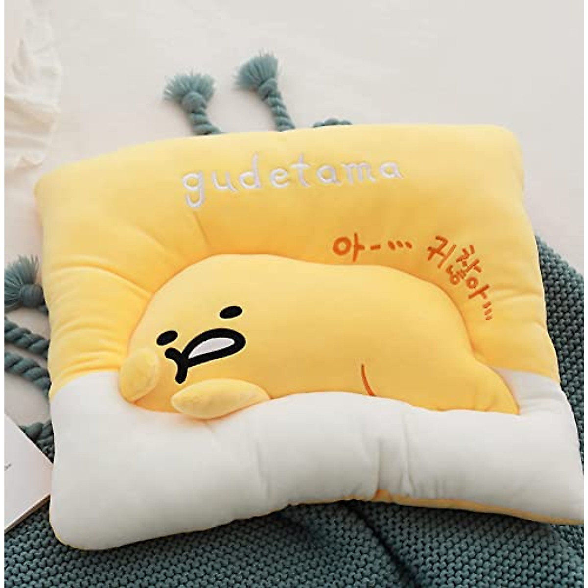 foefaik New Lazy Cute Egg Cushion Throw Pillow Nap Pillows Sofa Bed Back Pillow