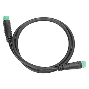 Pilipane Bicycle Computer Extension Cable, Electric Bike Display Extension Cable Waterproof Electric Bicycle Computer 5Pin Extension Cable for Bafang(Male Head)