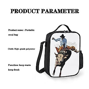 feprena Music Lunch Bags for Women,Musical Notes Instrument Violin Cello,Leakproof Insulated Lunch Box,Reusable Zipper Cooler Tote Bag for Work,Picnic,Camping,Purple Red