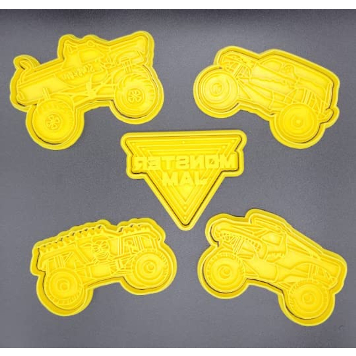 Monster Truck Jam Cookie Cutter & Stamp