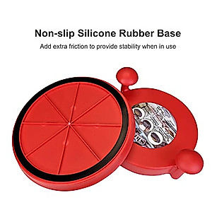 Chicken Shredder, ShredMachine with Knobs and Non-slip Base for Shredding Pulled Pork, Chicken, Vegetable and Beef （red）