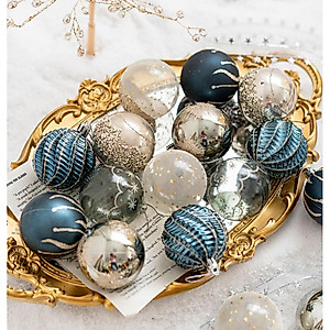 SYALEO 30pcs Christmas Balls Ornaments 60mm/2.36'' Shatterproof Christmas Tree Decoration Birthday Hanging Ball Decorative Xmas Baubles Wedding