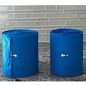 Disposable Diaper Pail Refill Plastic Bag (100 count) Compatible with Ubbi Diaper Bag Pail 13 Gal Capacity Diaper Pail Bag Fits 8 Gallon Medium Kitchen Trash Bag Heavy Duty Large Garbage Bag, 100 Bags