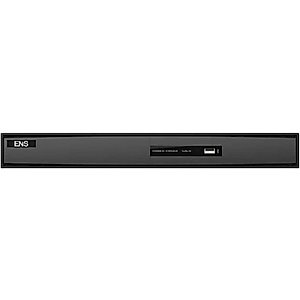 ENS SN3216/16P-K 16-Channel 16 PoE Professional Network Video Recorder, Up to 16 IP Cameras Can Be Connected, Recording at Up to 8MP Resolution, HDMI, VGA, Alarm I/O, 2 SATA