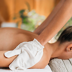 Healm 100% Raw Silk Garshana Gloves | Ayurvedic Massaging Mitts for Women | Dry Massage Brush for Lymphatic Drainage, Acne, Scars, Cellulite & Toxin Removal | Quick, Simple Instructions