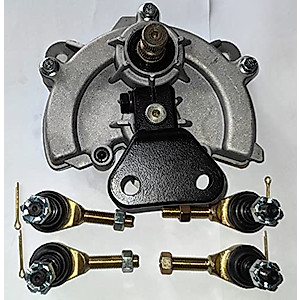 WANTONE RACING Steering Gear Box Assembly 0455048 with 4pcs Tie Rod Ends 0454599 0454600 Replacement for 2013 2014 2015 2016 2017 2018-2021 Polaris RZR 170 UTV