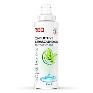 Conductive Ultrasound Gel for Imaging, Cavitation, TENS Units and Baby Dopplers, 8.45 fl oz - Non-Greasy, Unscented, Hypoallergenic - Medical Grade Therapy - 1 Bottle, 8.45 fl oz / 250mL