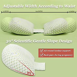 Pregnancy Pillows for Sleeping, U Shaped Full Maternity Body Pillows with Removable Cover for Pregnant Women Back, Belly, Body Support - Dark Grey