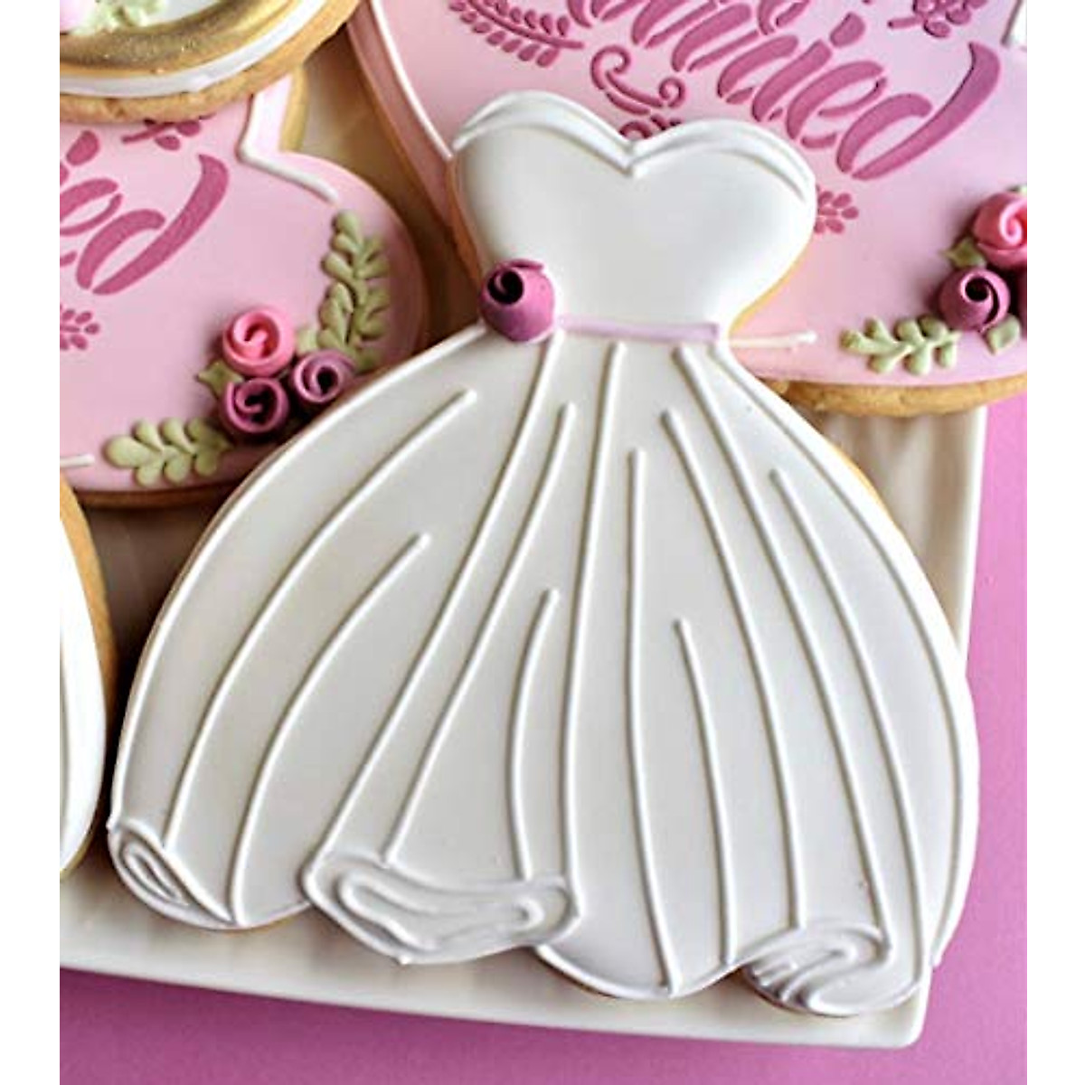 Wedding Dress/Ball Gown Cookie Cutter, 4" Made in USA by Ann Clark