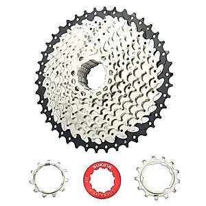 CYSKY 10 Speed Cassette 10Speed 11-42 Cassette Fit for Mountain Bike, Road Bicycle, MTB, BMX, Sram Sunrace Shimano ultegra xt (Light Weight)