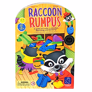 Educational Insights Raccoon Rumpus Game, Preschool Game with Dice & Color Matching, For 2-4 Players, Fun Family Board Game For Kids Ages 3 to 5